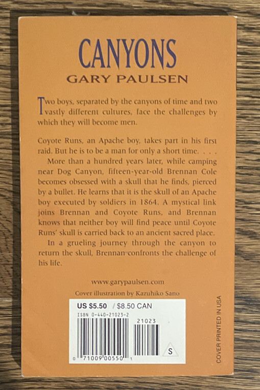 Canyons by Gary Paulsen (1991, Mass Market) 9780440802334| eBay