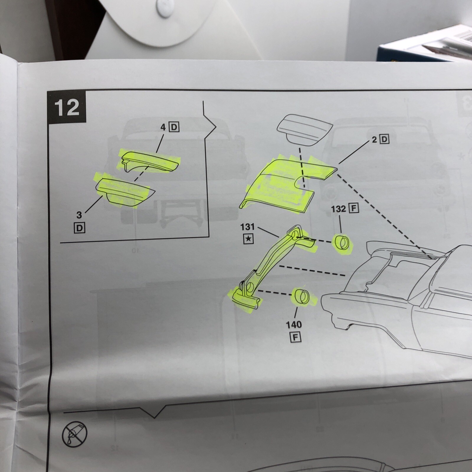 55 FORD Pro Mod Jukebox Hard BODY UNBUILT Slot Car? RVL 1:25 LBR MODEL ...