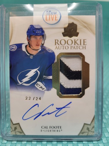 /24 - 2020-21 Upper Deck The Cup Cal Foote Gold Rookie Auto Patch RPA ...