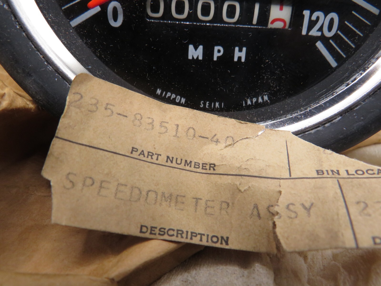 NOS Yamaha DS6 1969-1970 R3 1969 Genuine Speedometer Assembly OEM 235 ...
