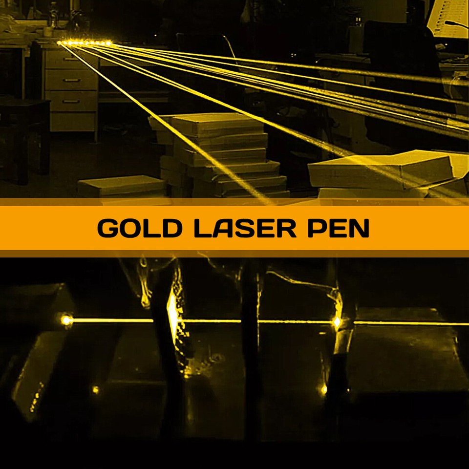 Pro 8000M 591nm Golden Yellow Laser Pointer Wicked Lasers Upgraded with ...