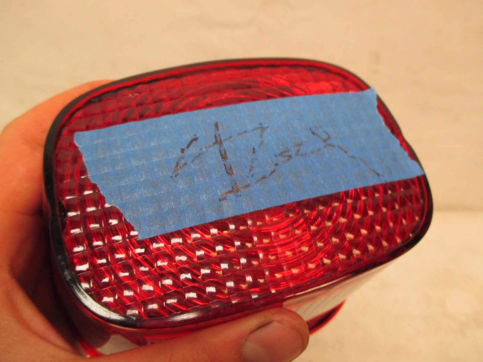 Harley-Davidson OEM Red Tail Light Housing Bulb 68368-03 6837003 Used ...