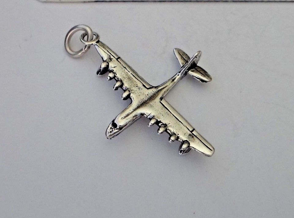 Sterling Silver 3D 25x20mm Airplane Spruce Goose Charm | eBay
