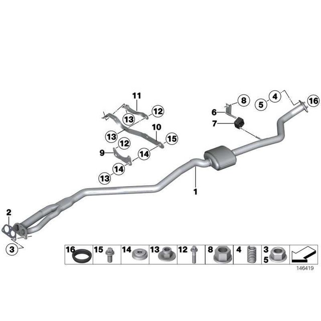 Original BMW 07129904866 - SUPER Sechskantmutter M12X1 5ZNNIV SI 1er ...