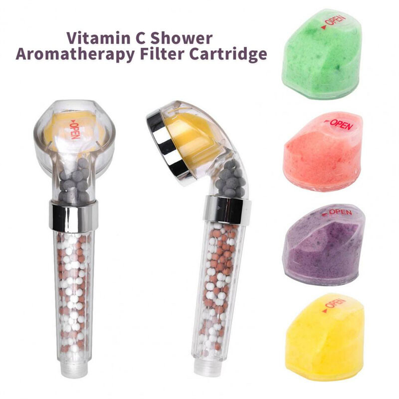 Aroma Shower Head Filter Purifier Sprayer Set VC Water Softener Remove ...