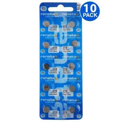 Renata 315 SR716SW 1.55V Silver Oxide Watch (10 Batteries) - Made in ...
