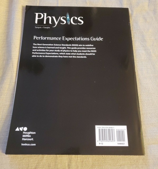 HMH Physics Ser.: HMH Physics : Performance Expectation Guide Student ...