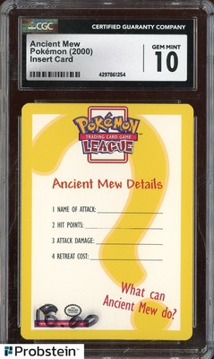 2000 Pokemon Insert Card Ancient Mew CGC 10 GEM MINT | eBay