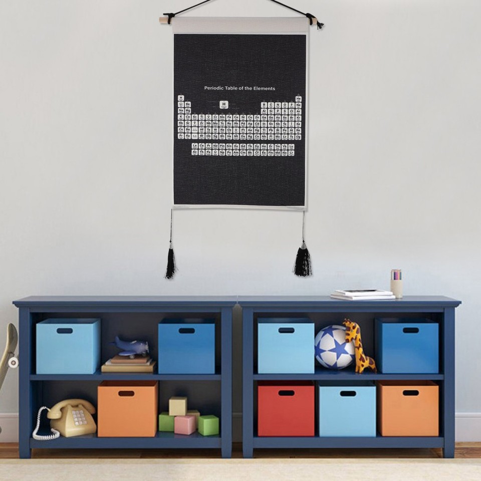 3 Pieces Periodic Table School Chemistry Posters for Classroom Wall ...