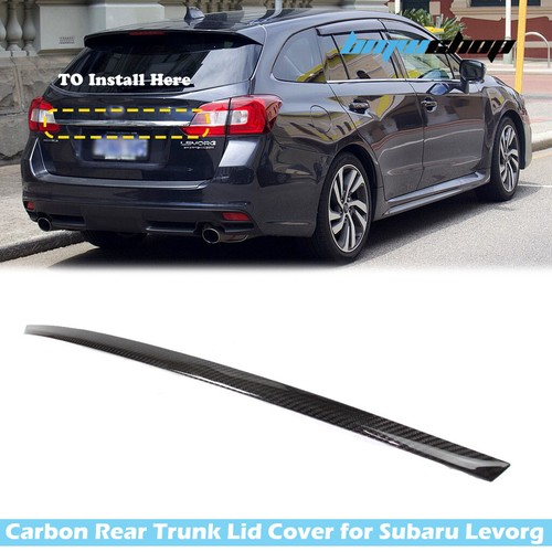 14-19 Fit For Subaru Levorg 5D Wagon Rear Trunk Lid Garnish Cover Trim ...
