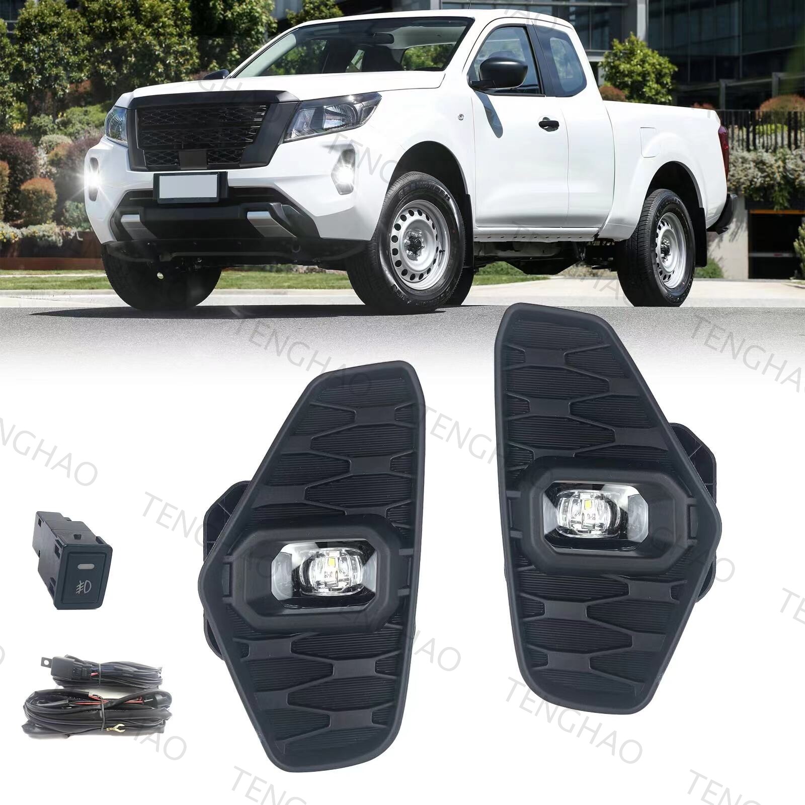 LED Fog Lights Front Bumper Lamps For 2020 2021 2022 Nissan Navara ...