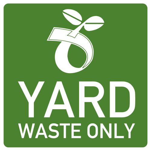 Yard Waste Only | Laminated Vinyl Decal Sticker Label | eBay