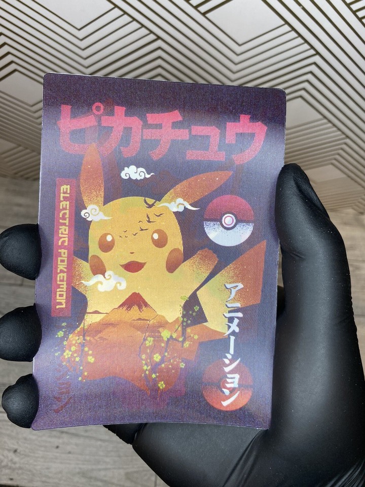 Pokemon Pikachu & Eevee 3D Lenticular Motion Moving Sticker Car Decal ...