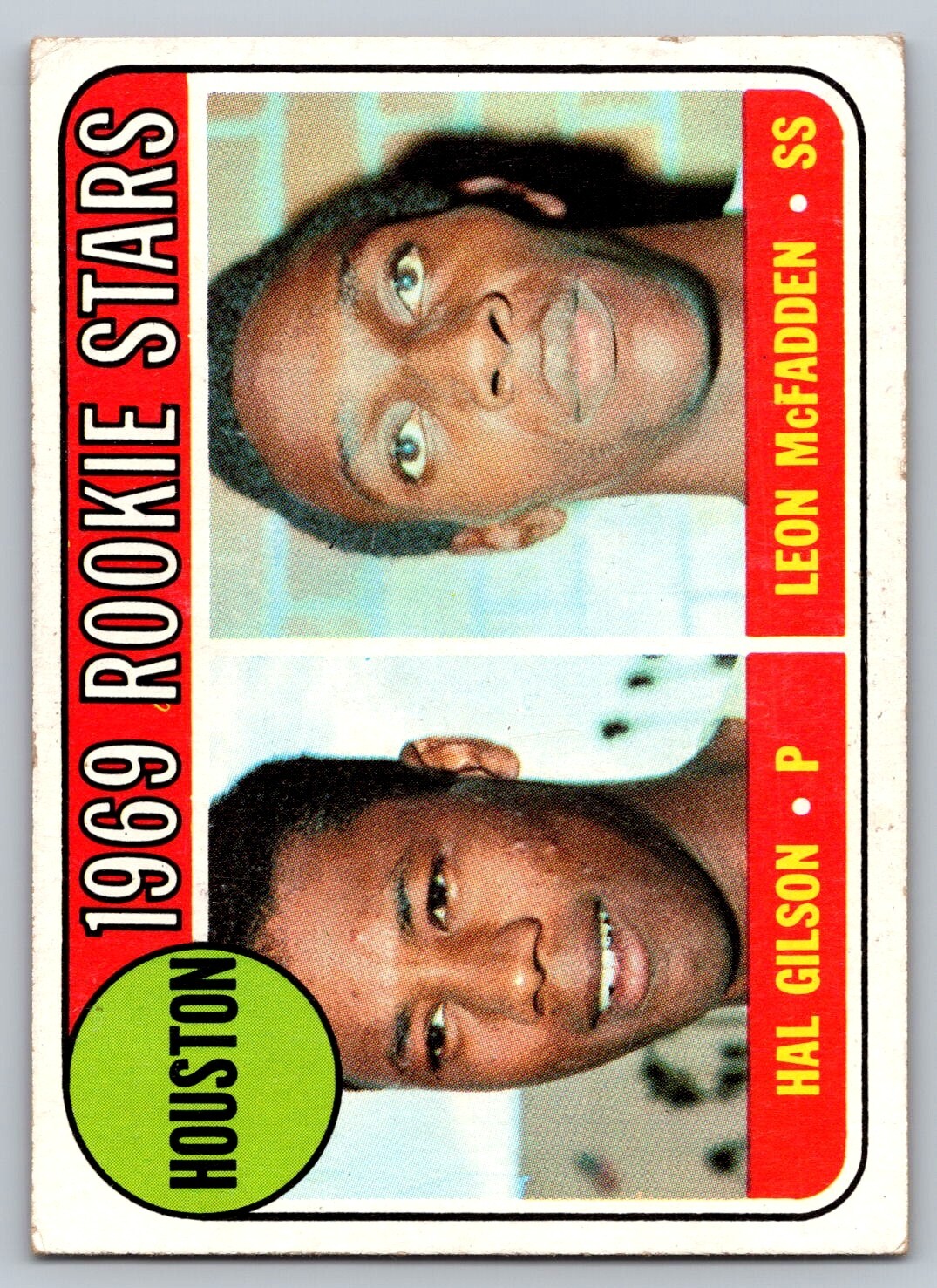 1969 Topps Houston Stars #156 Hal Gilson Leon McFadden | eBay