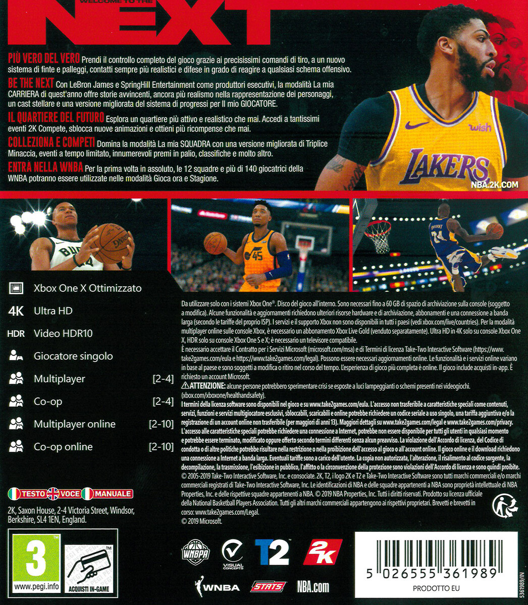 NBA 2K20 (Basketball 2020) Xbox One Take Two Interactive | eBay