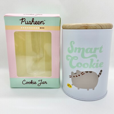 Pusheen the Cat Sub Box Exclusive "Smart Cookie" Cookie/Treat Tin w/Lid ...
