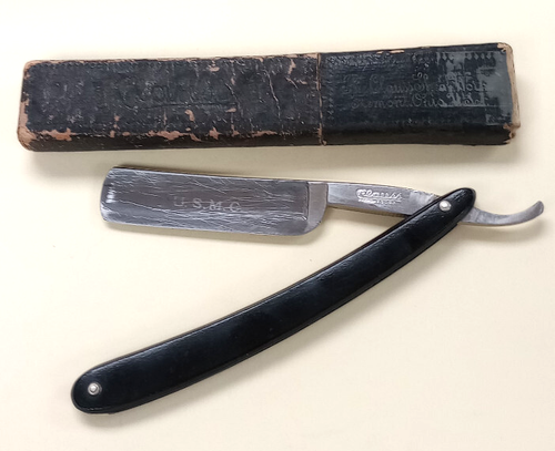 RARE Vintage US Marine Corps WWI Clauss Straight Razor USMC issued to ...