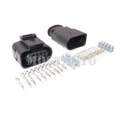 1J0973715 For VW Audi VAG 10 Pin Male & Female Connector Plug Kit ...