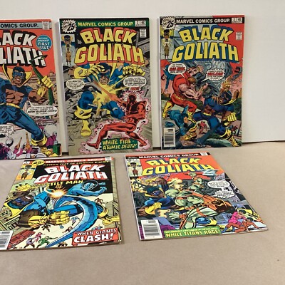 Black Goliath #1-5 (1976) 2nd Appearance and Origin of Black Goliath ...