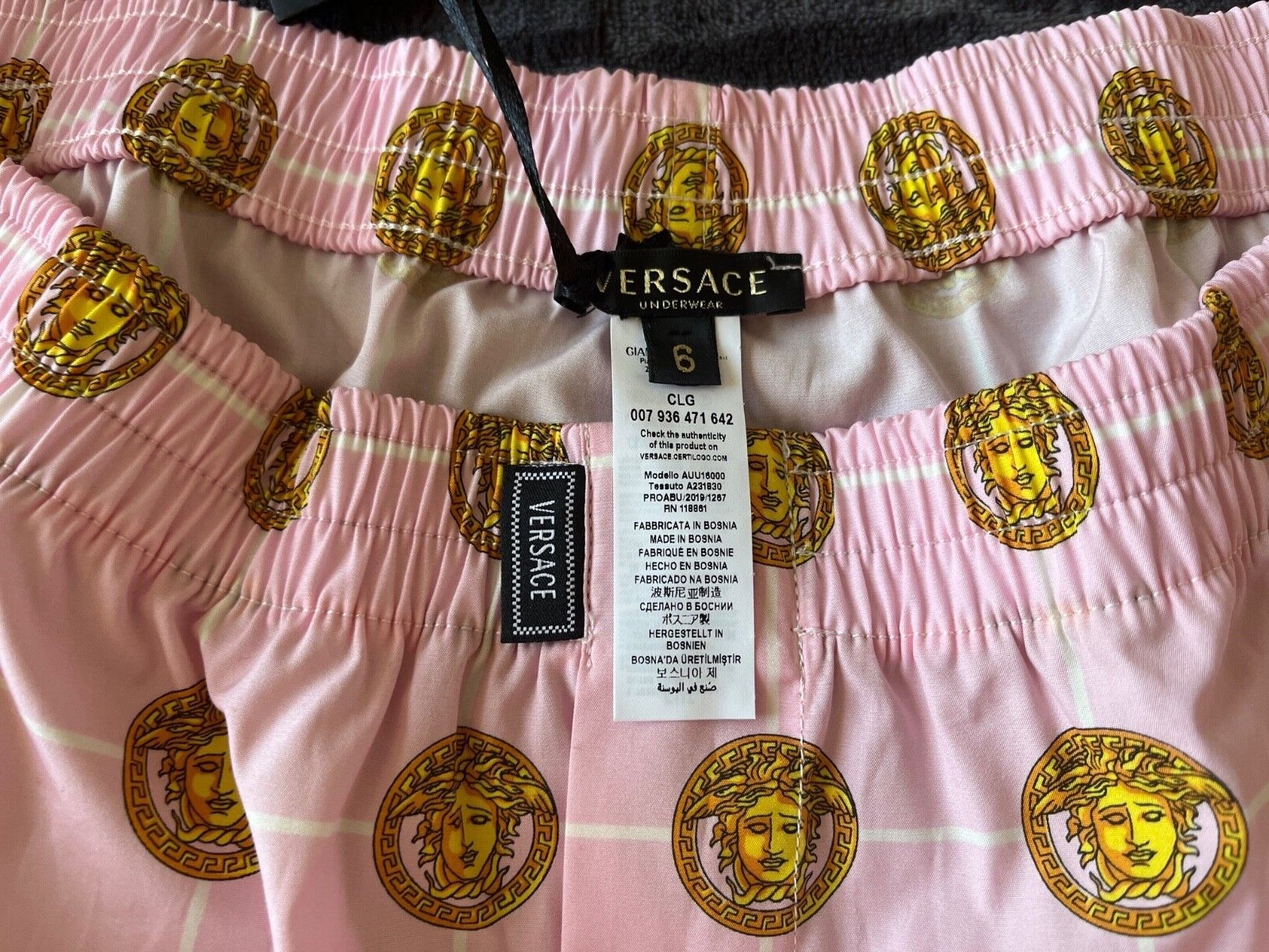 Brand New Versace mens boxers 100% authentic sz. 6/L | eBay