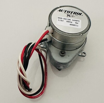 Autotrol AC Gear Motor – Model 550 # 550-0213A / 10 RPM - 115V , 60Hz ...