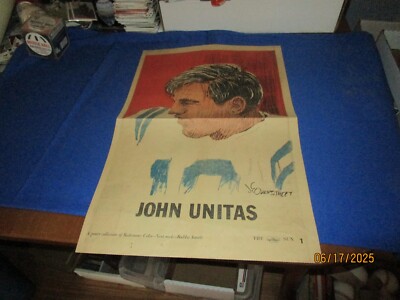 1971 Johnny Unitas BALTIMORE COLTS POSTERS NFL FOOTBALL LEGENDS ...