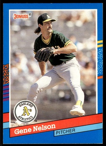 1991 Donruss Baseball Card Gene Nelson Oakland Athletics #385 | eBay