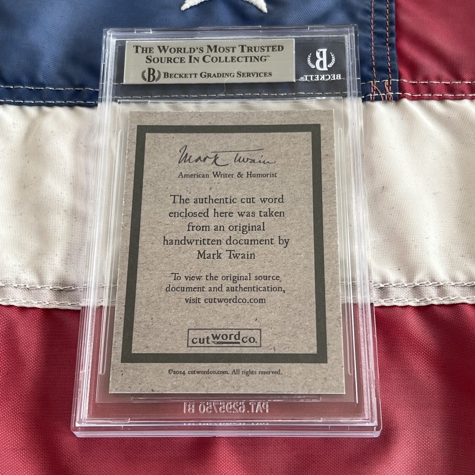 Mark Twain Samuel Clemens Cut Autograph Signed Signature From Letter ...