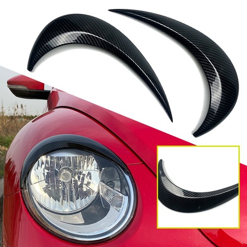 For 2012-2018 VW Beetle A5 Car Headlamp Headlight Eyebrow Eyelids Cover ...