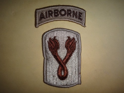 2 US Army Desert Storm Patches: AIRBORNE Arc + 196th INFANTRY Brigade ...