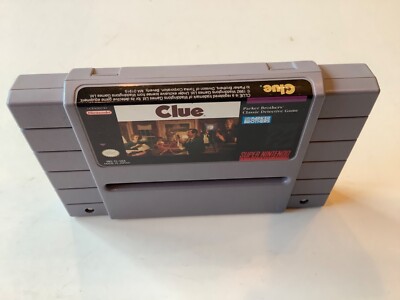 Clue (Super Nintendo Entertainment System SNES, 1992) Cart Only Minty ...