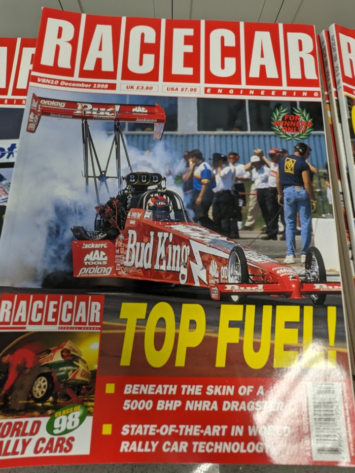 racecar engineering magazine set library 1992-1999 race car | eBay