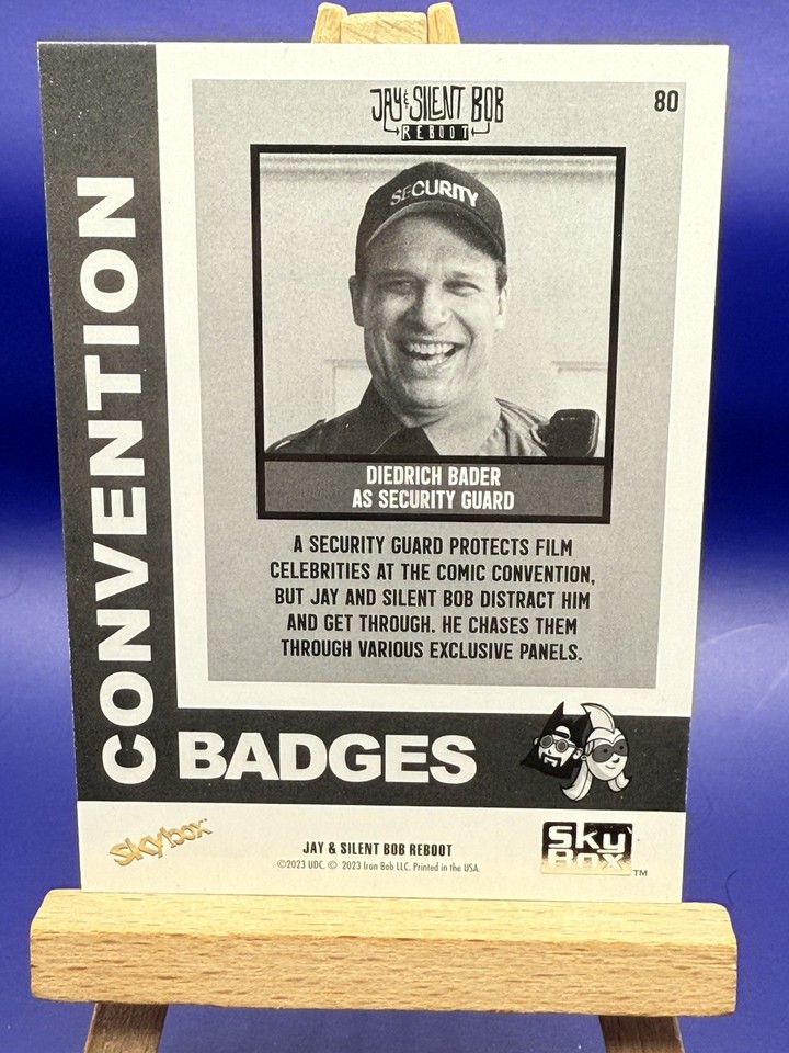 2023 Upper Deck Jay & Silent Bob Reboot Diedrich Bader #80 Black ...