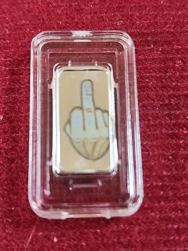 1 Gram Bar Fyf Middle Finger Silver Bar In Capsule | eBay