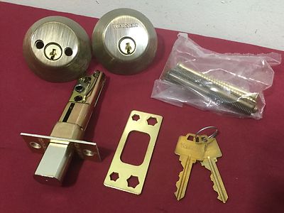 Weiser Lock Double Cylinder Deadbolt with cylinder and keys, Locksmith ...