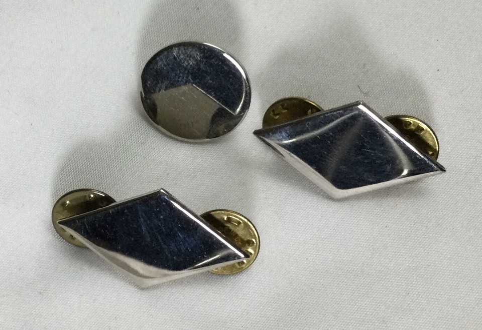 USA ROTC Major Rank Chrome Diamond Collar Insignia, Chrome Disk, & ROTC ...