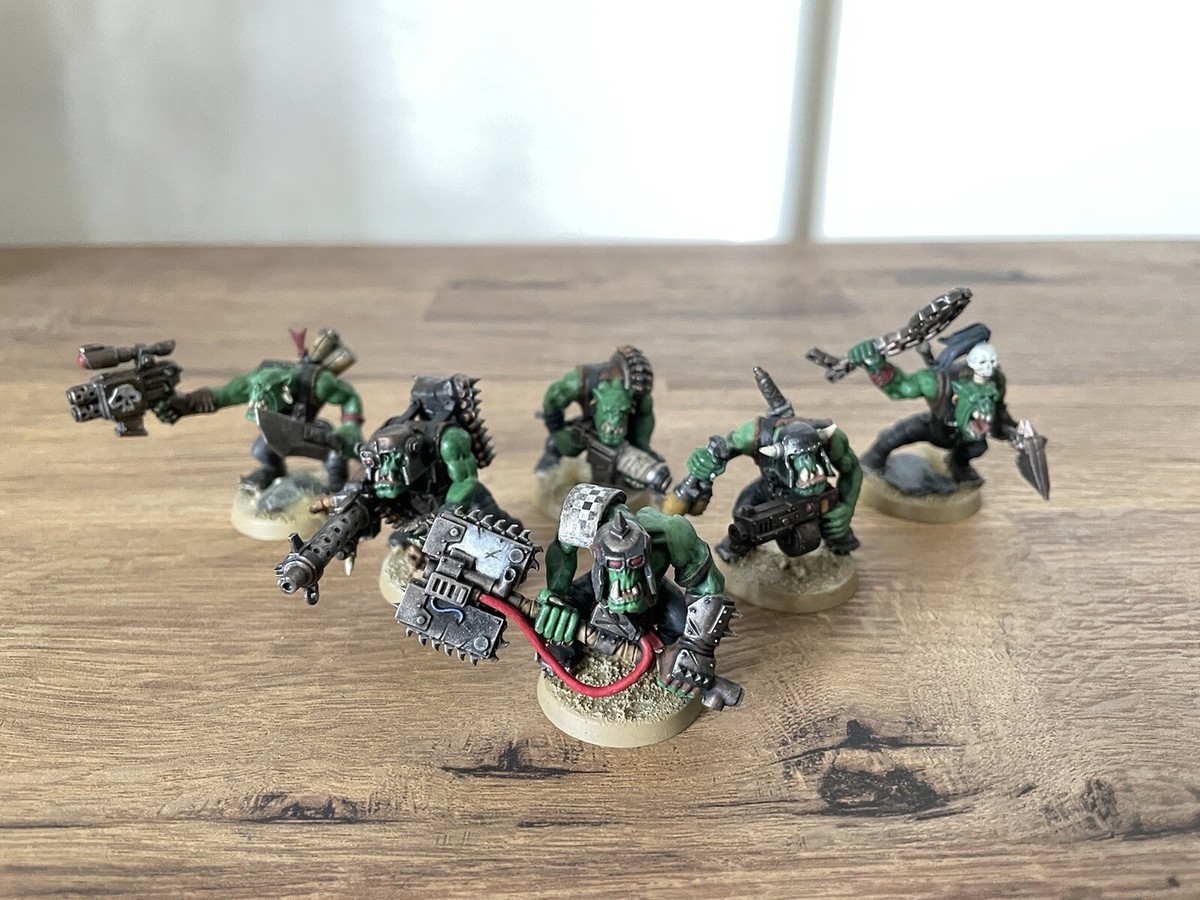 Warhammer Orc Boyz Orc Boyz With Two Hand Weapons. Painted By