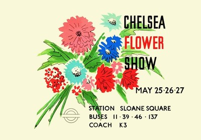 VINTAGE 1938 CHELSEA FLOWER SHOW LONDON A3 POSTER REPRINT | eBay UK