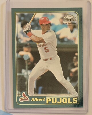 2001 Topps Chrome Traded #596 Albert Pujols Rookie Card RC St Louis ...