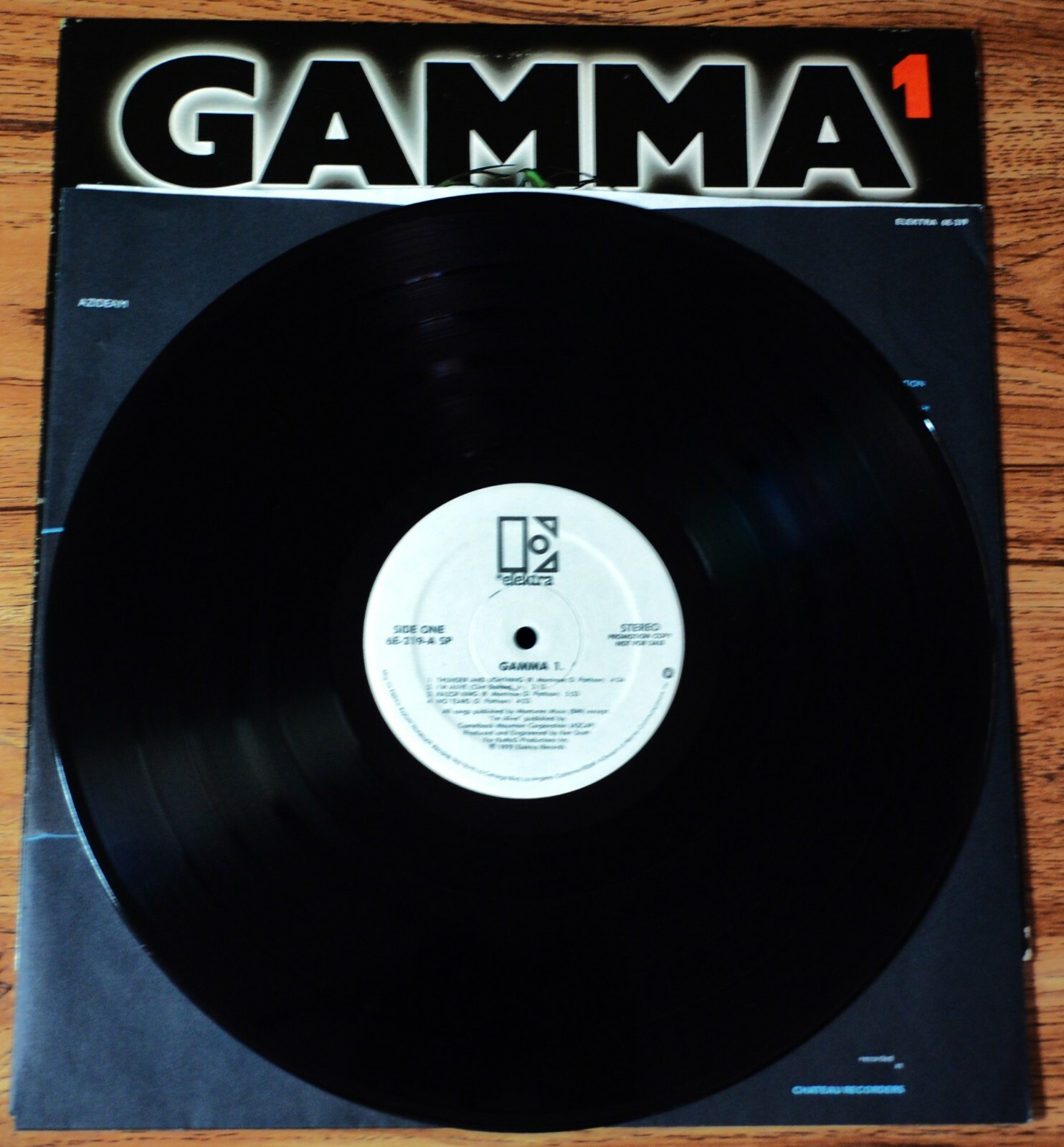 1979 Gamma "1" Gold Stamp White Label PROMO LP Elektra/Asylum Records ...