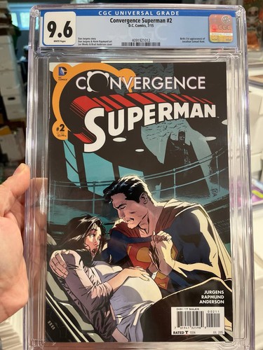 CONVERGENCE SUPERMAN 2 CGC 9.6 🔥1st app JONATHAN SAMUEL KENT 🔥 ️WHITE PAGES ️ | eBay