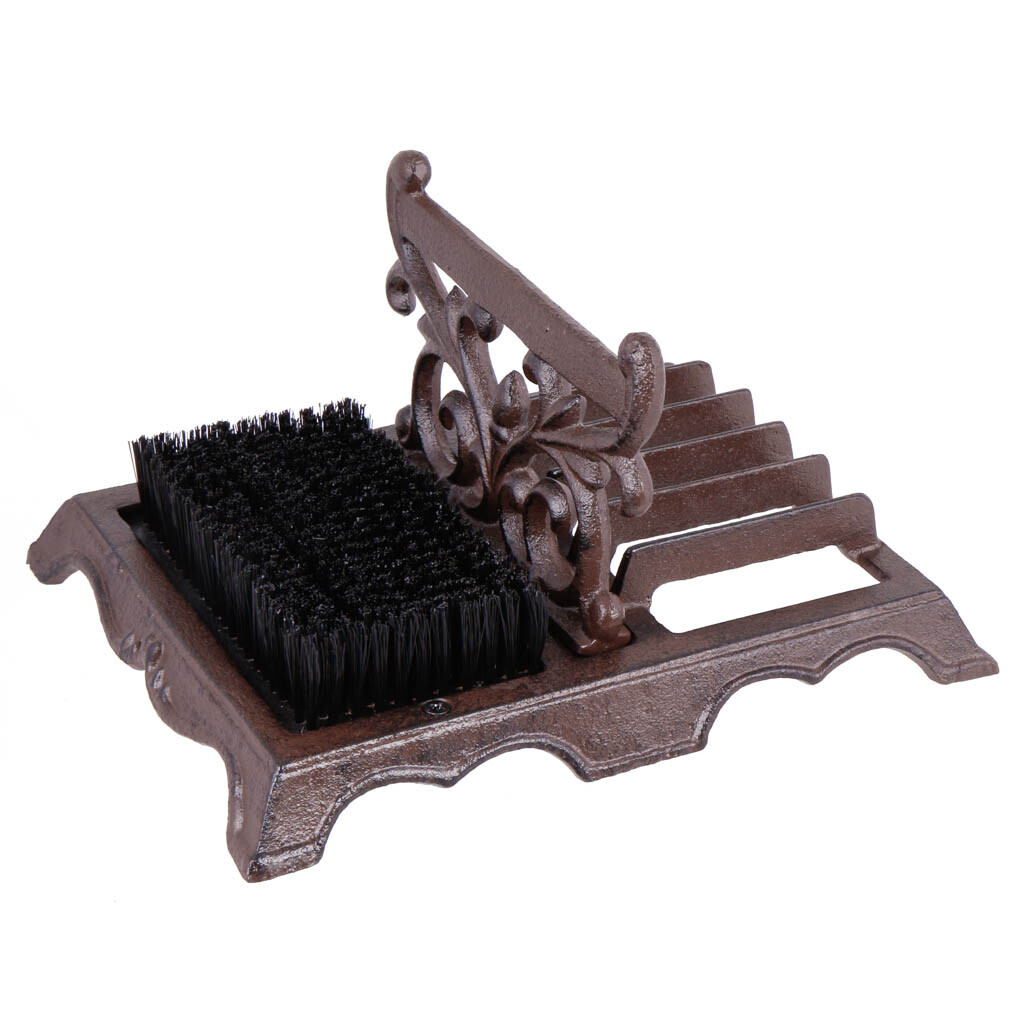 Cast Iron Boot Brush Welly Jack Doorstep Garden Shoe Mud Scraper Door ...