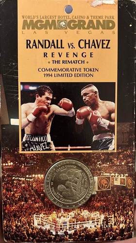MGM Grand Las Vegas Randall Vs Chavez Revenge 1994 Limited Edition ...