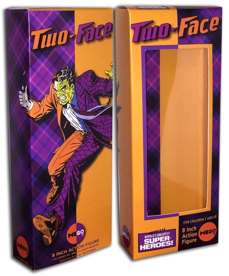 Mego TWO-FACE BOX for 8" Action Figure (BOX ONLY!) | eBay