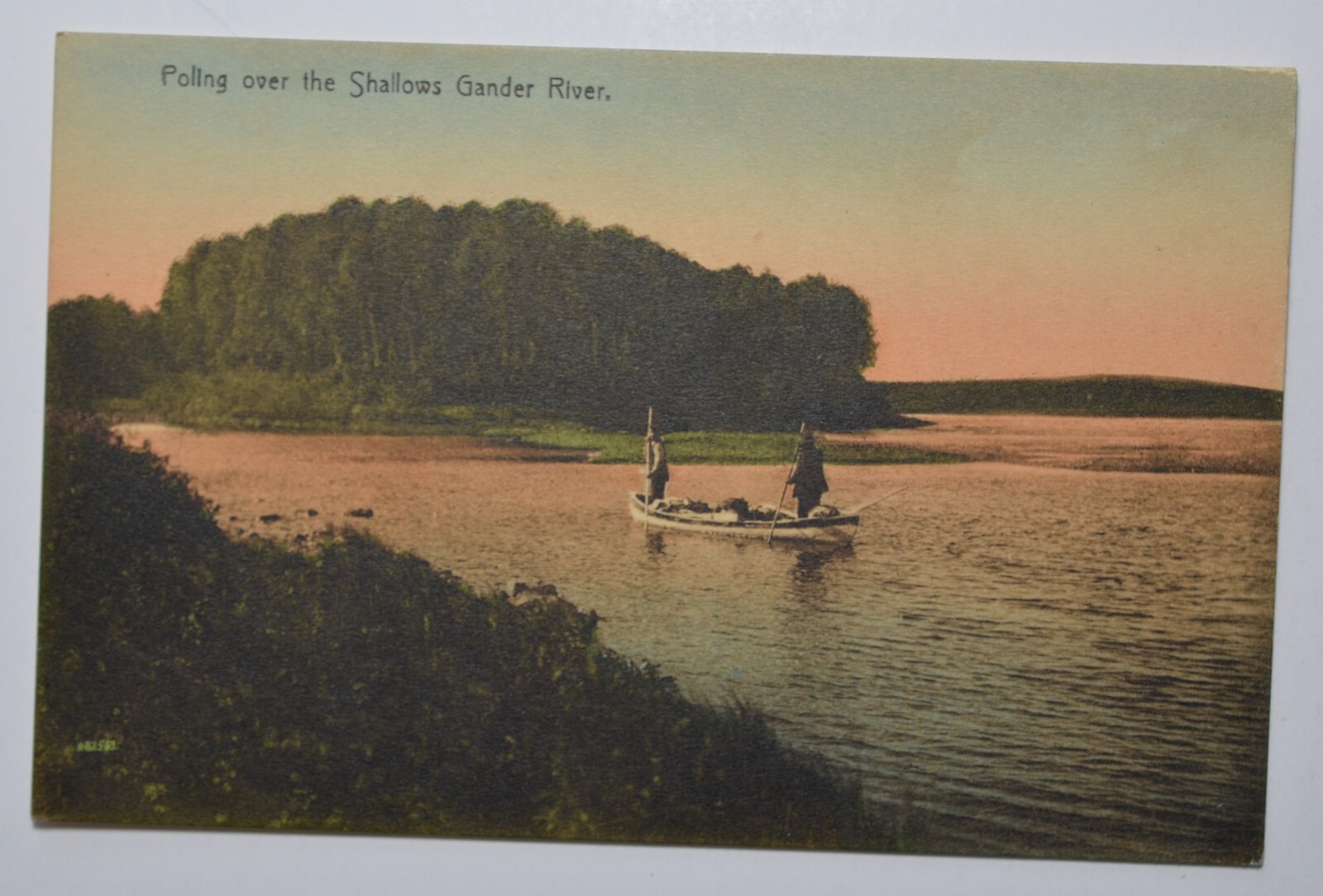 Vintage Newfoundland Postcard: Polling Over the Shallows at Gander ...