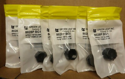 Green Leaf Spray Tip Blank Poly 11/16 Female Un, No 8028 P (6 pieces ...
