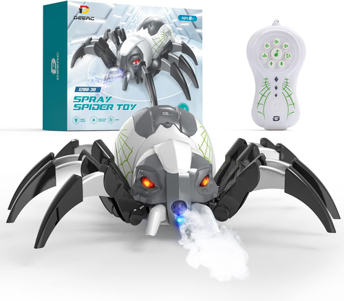 DEERC Remote Control Spider, Realistic Robot Spider with Spray and ...