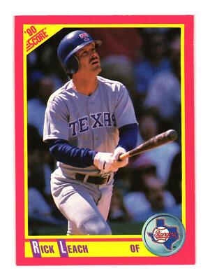 1990 Score #426 Rick Leach Texas Rangers | eBay