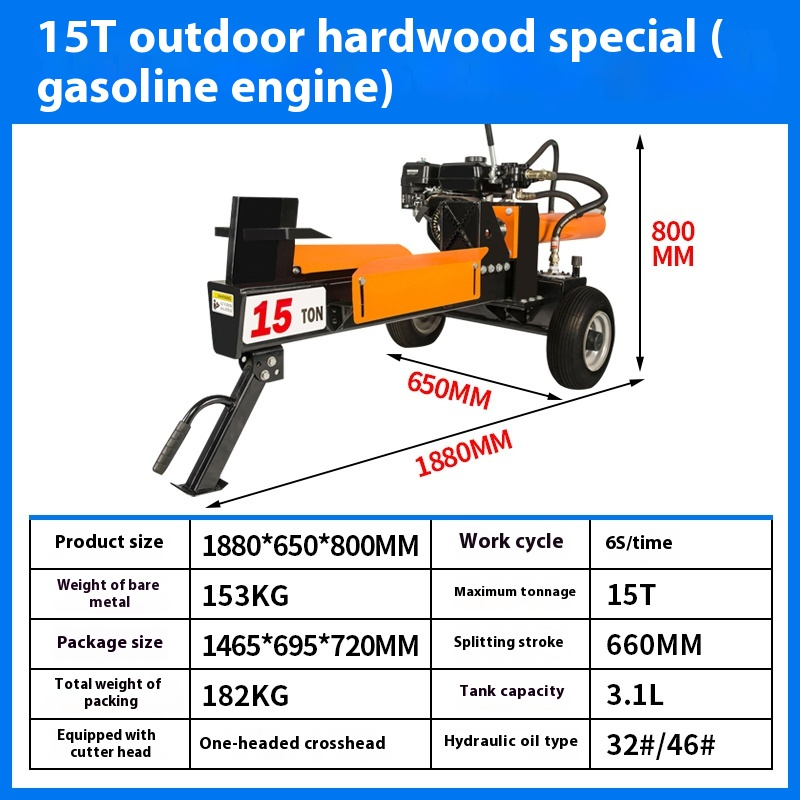 Electric Wood-breaker Hydraulic Wood Splitter Rural Firewood Chopper | eBay