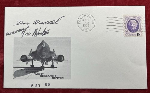 1976 YF-12 937-58 NASA EDWARDS DON MALLICK VIC HORTON AUTOGRAPH SIGNED ...